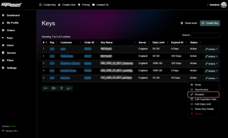 How to Manage Keys - rellaco