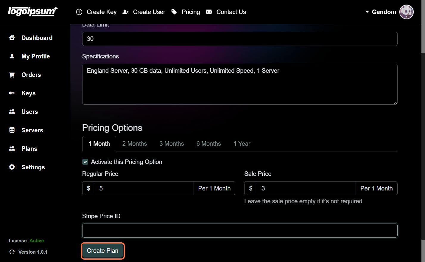 How to add a plan - rellaco